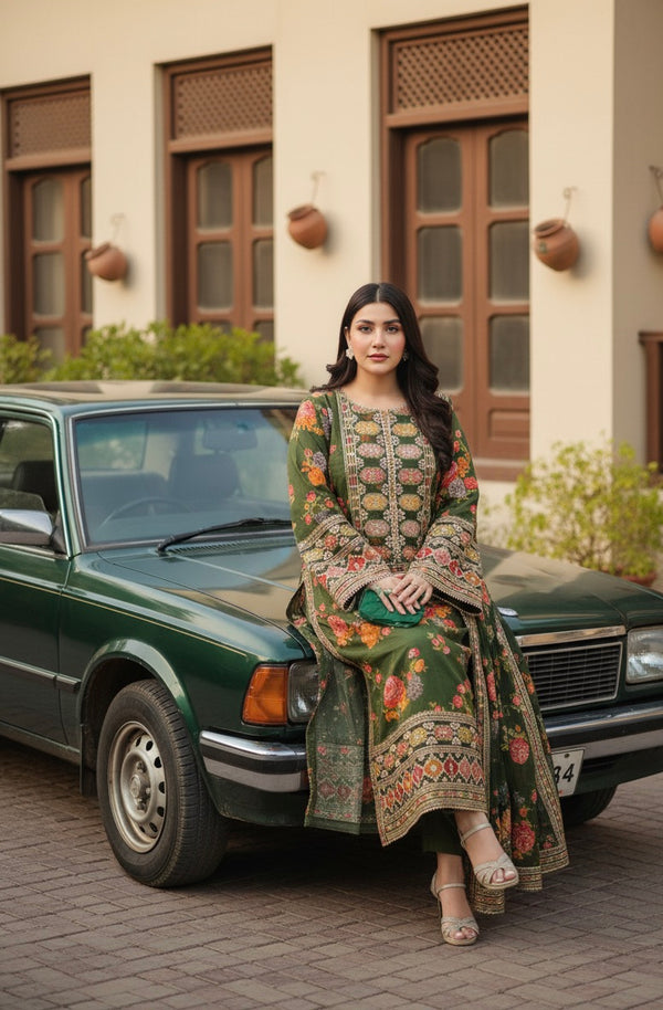 BEST SELLING - GULBAHAR LUXURY -3 PC SUIT – Kudi Patola